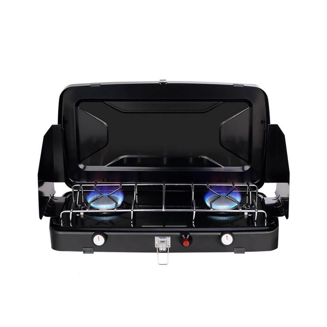 Camplux JK-8620 Portable Camping Stove, 2 Burner Gas Stove