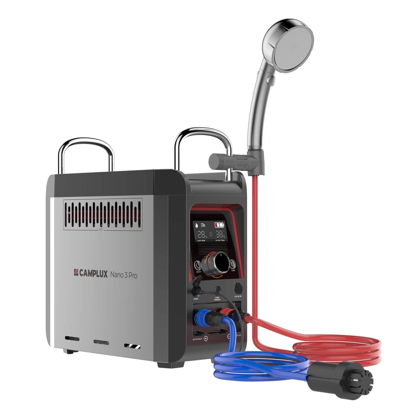 Camplux Nano 3Pro Portable Gas Propane Water Heater 3L/min with Pump ...